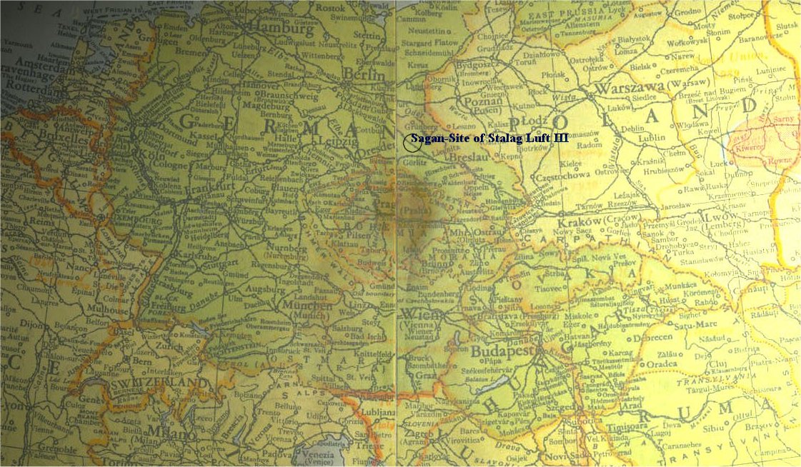 Aerial View of Stalag Luft III , Sagan, Germany